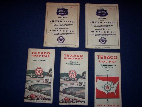 Vintage Texaco Early 1930's Road Maps | eBay UK