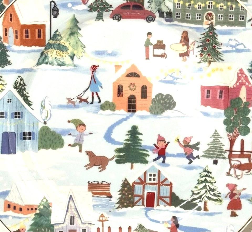 NEW Monterey Bay Platters Christmas Village Display Set Holiday Decor ...