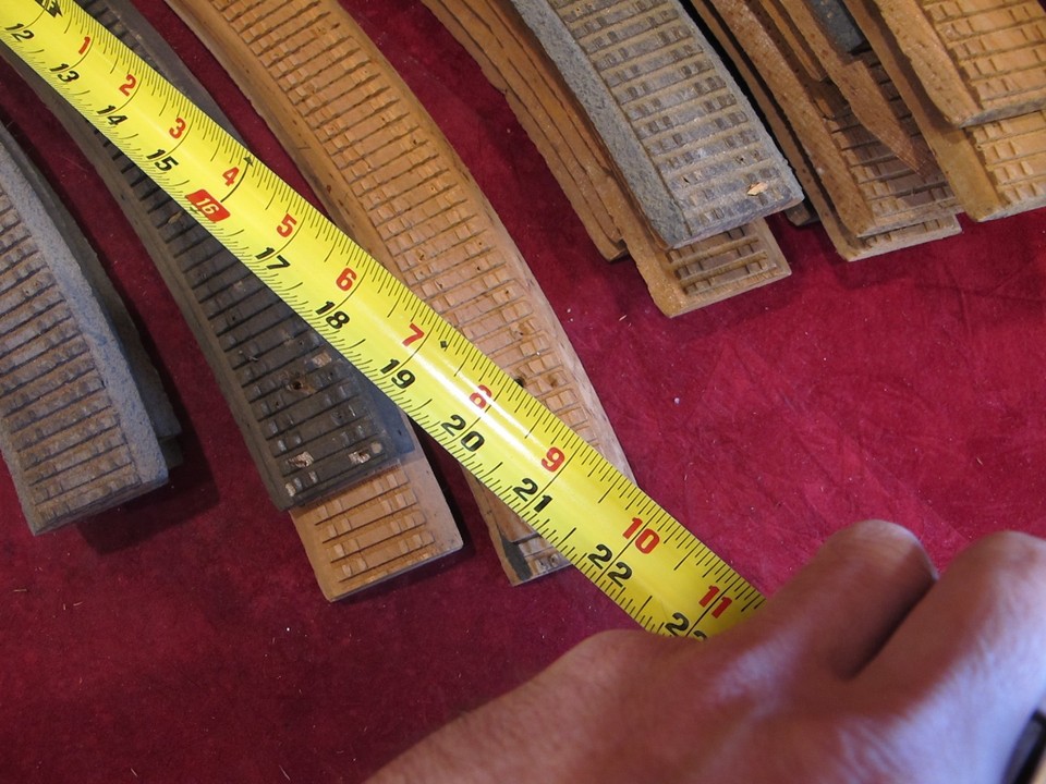 Vintage TRU-SCALE HO Track LOT different radius curves 26 sections vary ...
