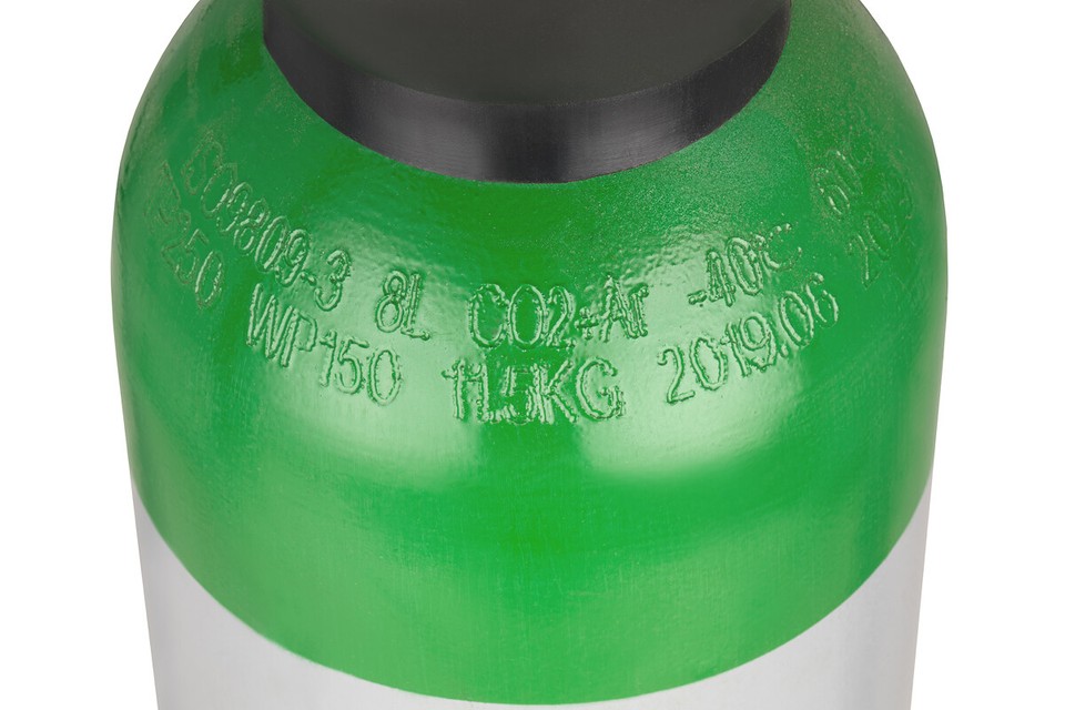 Argon/CO2 MIX Full Gas Bottle 8L 150 Bar 82/18% MIG TIG Welding ...