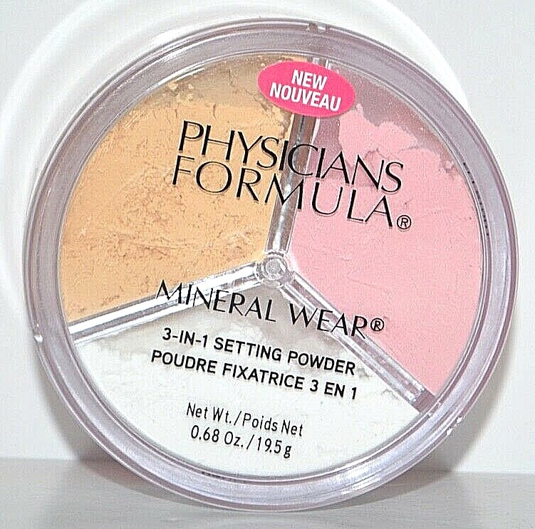 PHYSICIAN'S FORMULA MINERAL WEAR 3 IN 1 SETTING POWDER MAKEUP 0.68 OZ ...