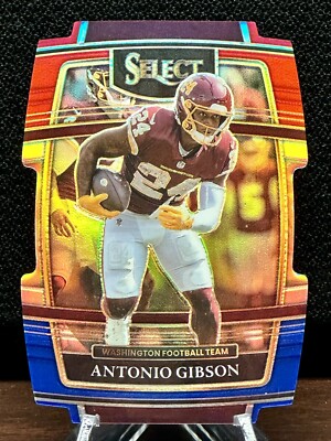 ANTONIO GIBSON 2021 Panini Select Red Blue Prizm Concourse Die-Cut Card ...