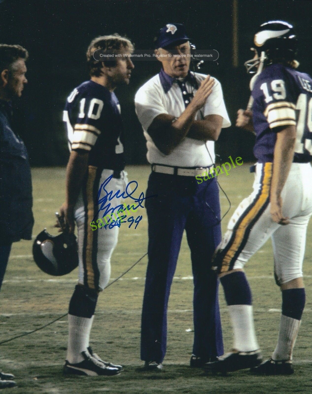 BUD GRANT REPRINT 8X10 PHOTO SIGNED AUTOGRAPHED PICTURE MAN CAVE GIFT ...