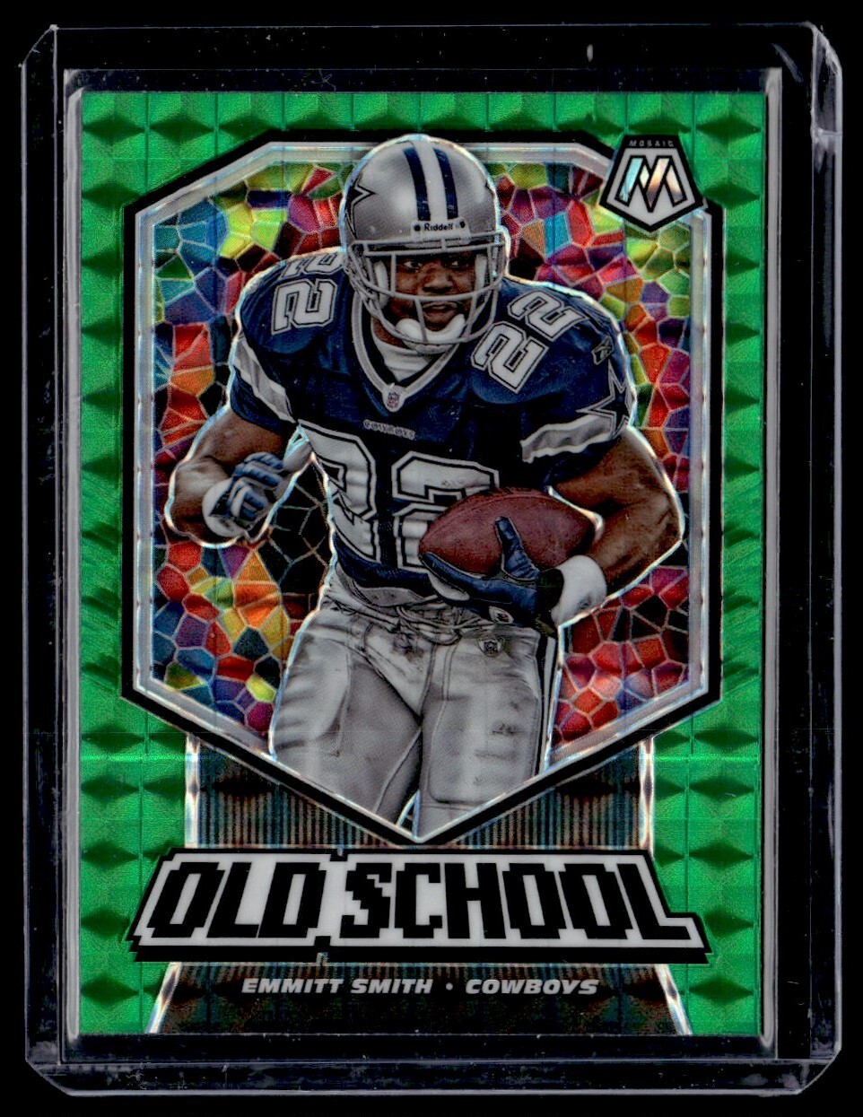 2020 Panini Mosaic Green Prizm Old School Emmitt Smith | eBay