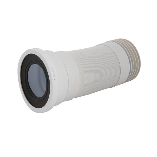 Straight Flexible Pan Connector 110mm - Flexible adjustment 240 - 450mm ...