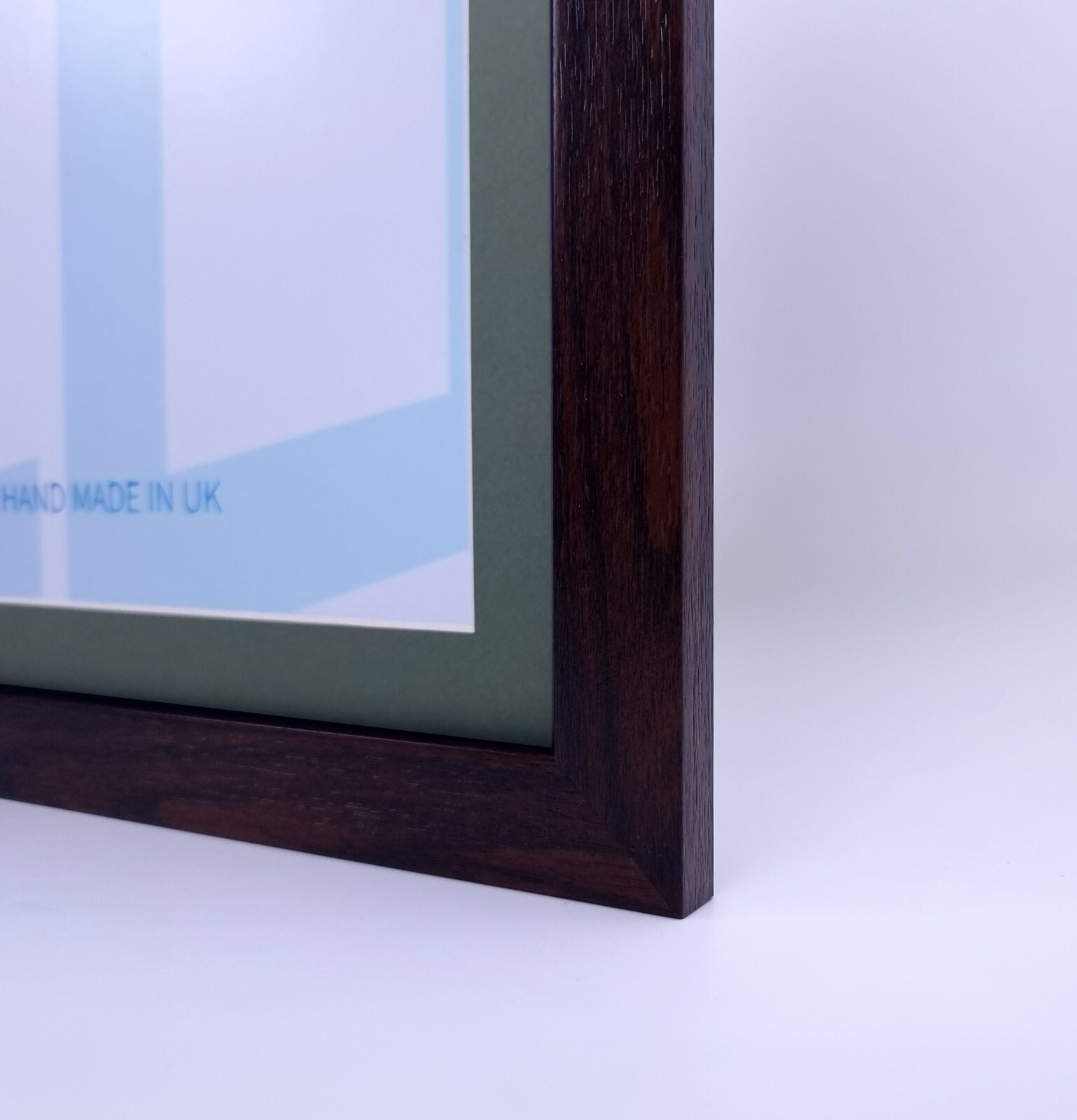 Photo Picture Frame 28mm Oak Walnut 5x5" 5x6 5x7 5x8 5x9-28" Inch MOUNT ...