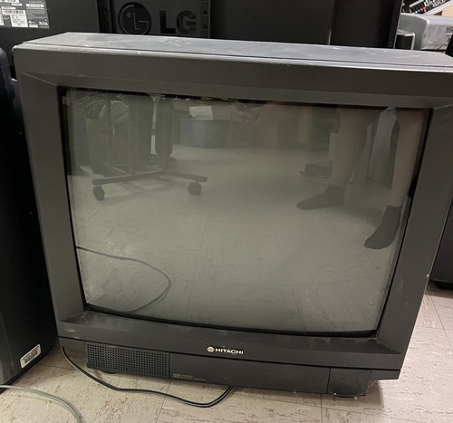 1993 Hitachi 20” TV Color Television CRT Vintage Video Gaming Model ...
