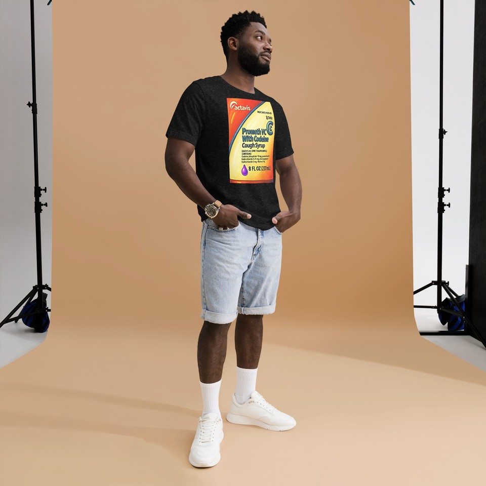 Actavis Unisex Cartoon Graphic Lean Shirt | Black & Purple | eBay