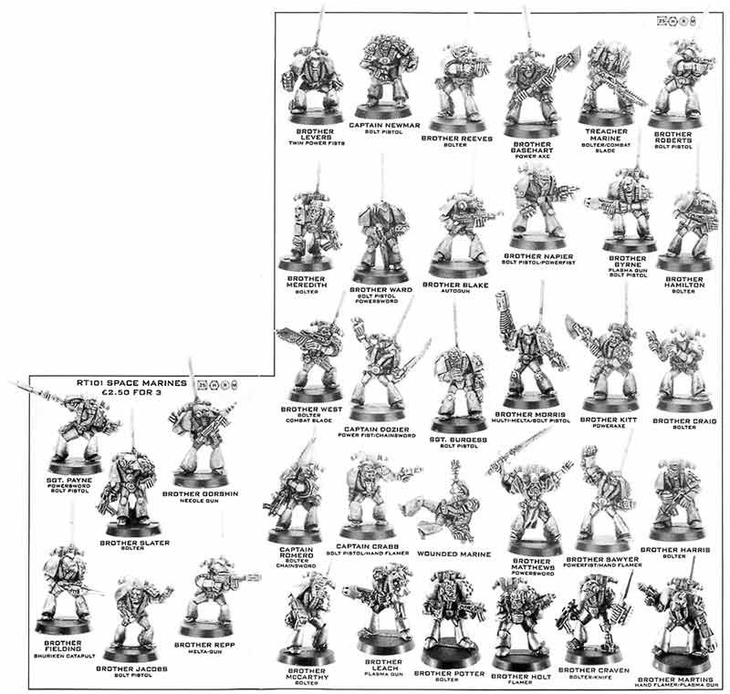 Warhammer 40k - Rogue Trader Space Marines (RT101 1988) | eBay UK