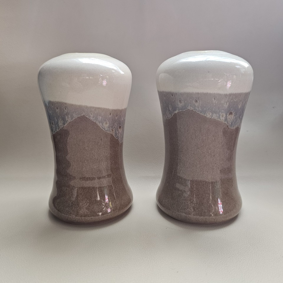 Handmade Ceramic Salt and Pepper Shakers Sand and Tan | eBay