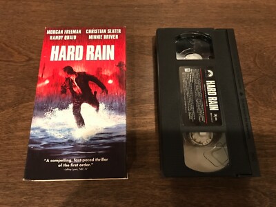 Hard Rain (VHS, 1998) Morgan Freeman, Christian Slater, Minnie Driver ...