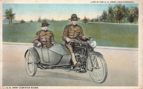 Postcard 1918 U.S. Army Dispatch Rider VTG VPC01. | eBay