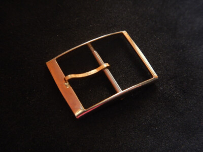 16 MM Double Ardillon Buckle Yellow Gold For Strap Antique Of 18 Or 20 ...