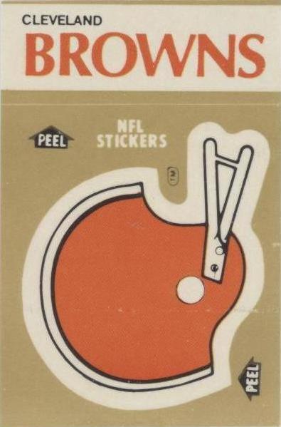 1982 Fleer Teams in Action - Team Schedule Stickers Cleveland Browns ...