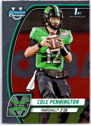 2024 Bowman Chrome U Cole Pennington 1st Bowman Marshall Thundering ...