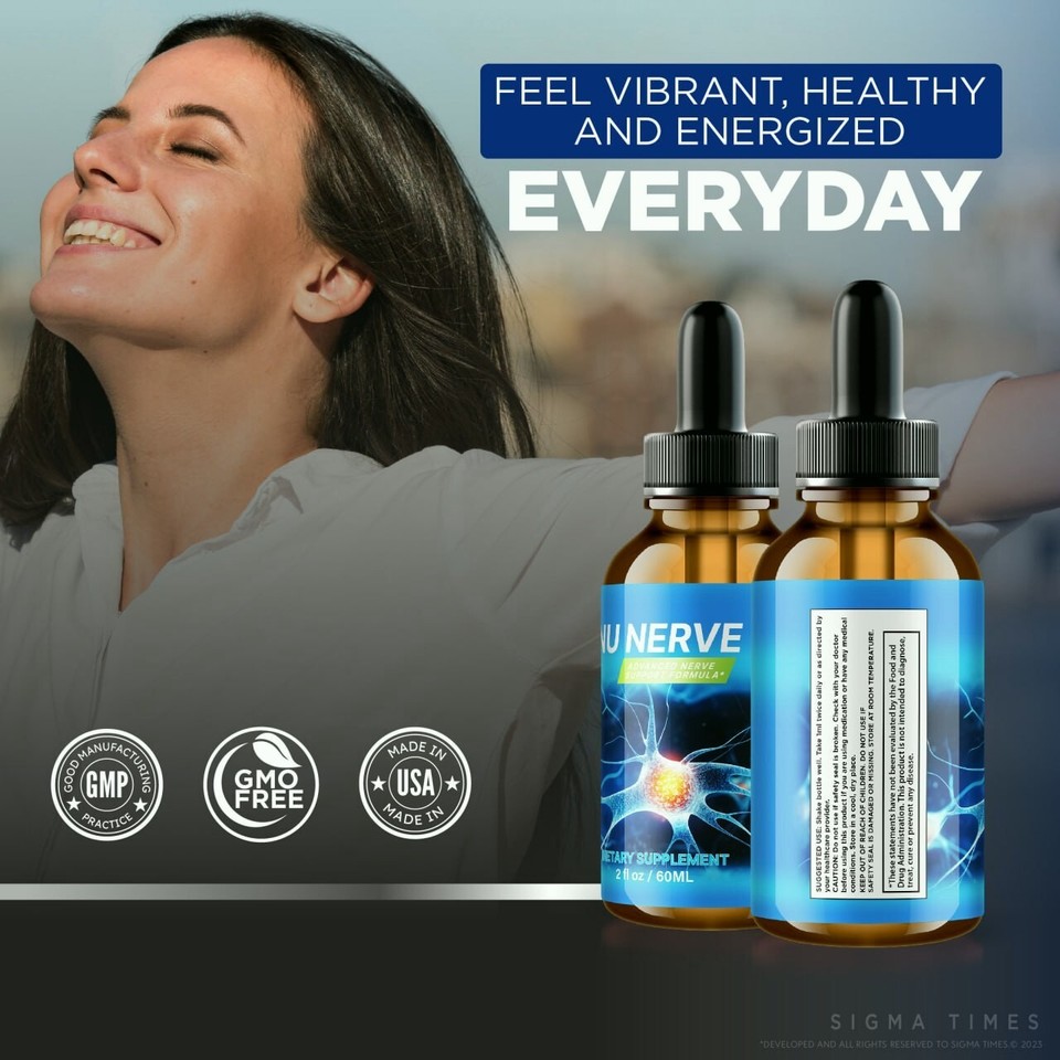 NuNerve Drops to Support Nerve Health and Prevent Nerve Damage (30 ...
