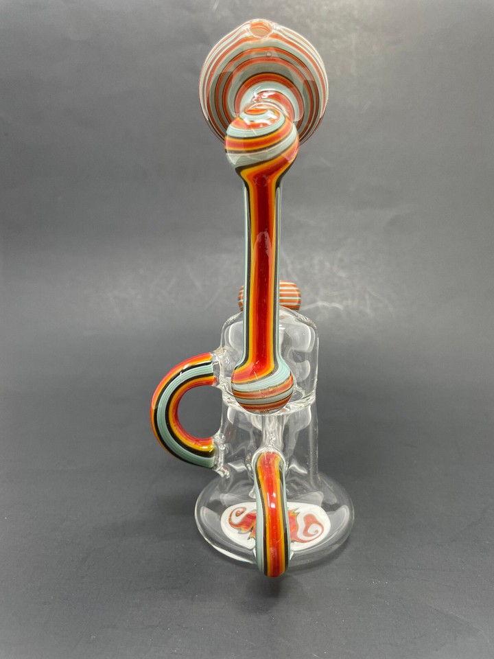 Hookah Water Pipe Glass 7" Aqua Round Tobacco Bong Smoking Pipe - Fast ...