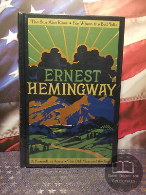 NEW SEALED Ernest Hemingway (4) Four Novels - Bonded Leather Collector ...