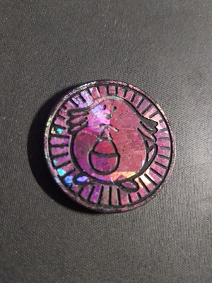1999 Pokemon Chansey Pink Coin Holo Cracked Ice Nintendo WOTC Coin Rare ...