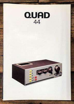 Quad Model 44 Preamp / Preamplifier 3pg Dealer Brochure *Original* | eBay