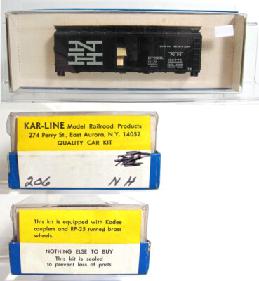 KAR-LINE HO SCALE 206 NH BOX CAR KIT MOB | eBay