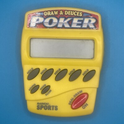 Draw Poker and Deuces Handheld Radica Sports Electronic Game Yellow ...