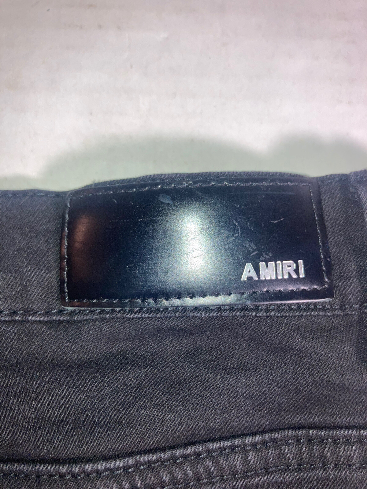 Amiri Rhinestone Musical Notes Distressed Ripped Blac… - Gem