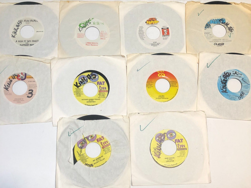 10 Jamaican Reggae Dancehall 7" 45 records Lot # 28 Major Mackerel ...