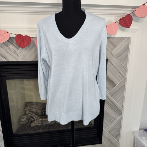 Debbie Morgan Baby Blue Sweater XL | eBay