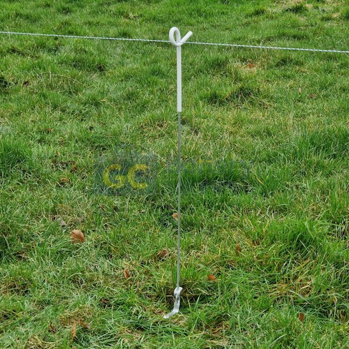 Metal Pigtail Electric Fence Post 6.5mm Heavy Duty Round Steel 105cm ...