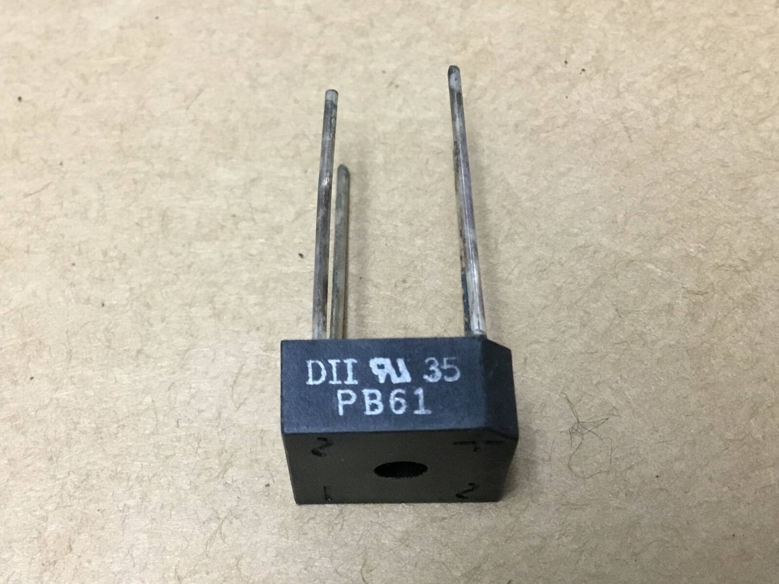 (1 PC) DIODES INC PB61 Bridge Rectifier 1 Phase Full Wave 100 Volt BR ...