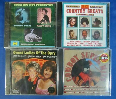 Sealed Lot of 4 Different Country Various Artists CDs - Country Music ...