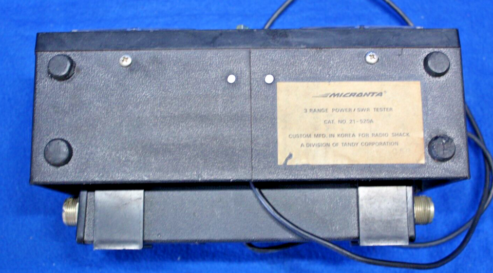 Micronta Radio Shack 21-520A 3 Range Power / SWR Tester Meter for Ham ...