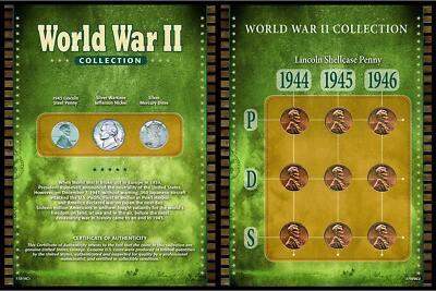 World War II Coin Collection 1944 1945 1946 American Coins World War 2 ...