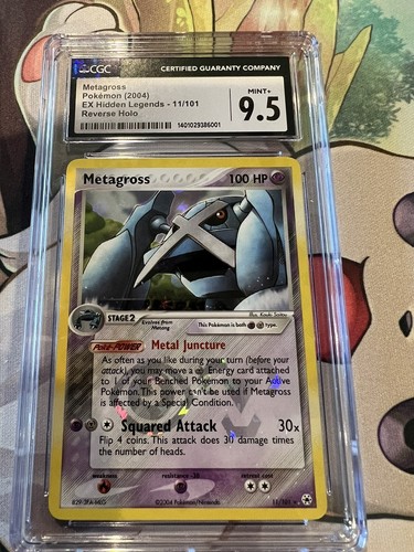 Metagross CGC 9.5 Mint+ Hidden Legends Reverse Holo Rare Pokemon Card ...