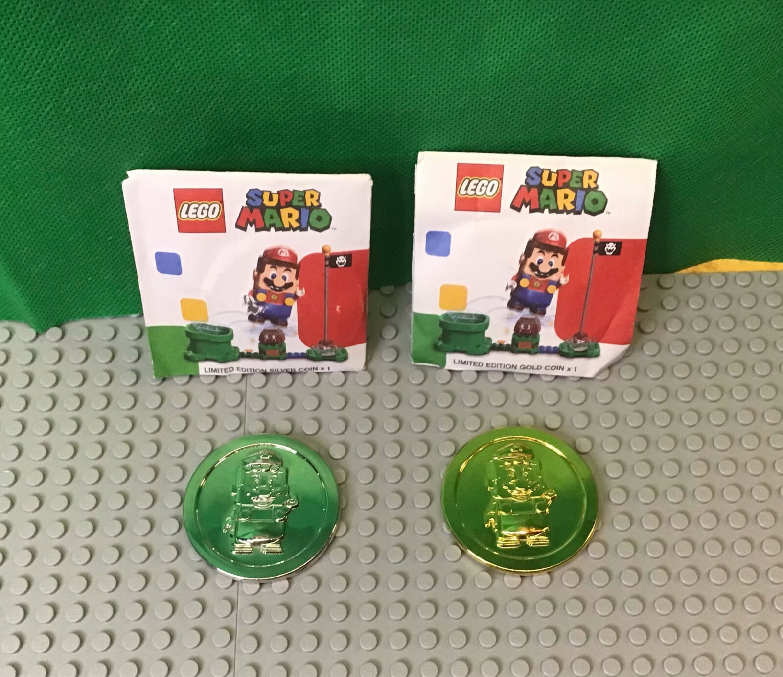 Lego Super Mario Coin Silbermünze + Goldmünze Set Limited Sammelmünze ...