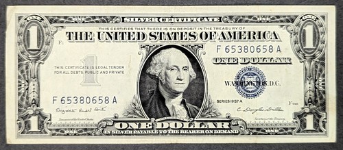 1957 Series A $1 One Dollar Blue Seal Note - Silver Certificate | eBay