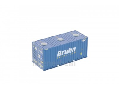 Kombimodell 89321.12 20' Fuss Container Bulk Letterb. BRUHN blau H0 1/ ...