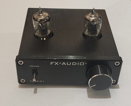 FX-AUDIO TUBE-01J Vacuum Tube Line Amplifier NFJ Original Model Black ...
