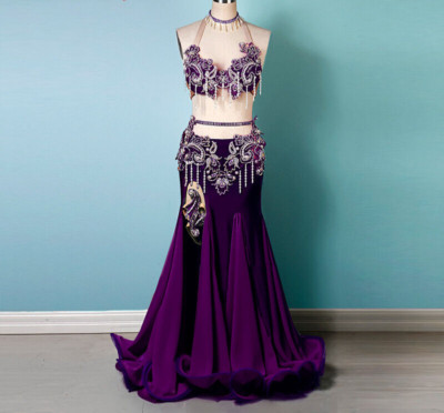 Professional Women Belly Dance Suit Customized Oriental Dance Clothing ...