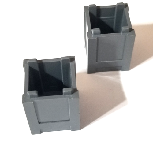 2X LEGO 61780 Dark Bluish Gray Box Crate 2x2x2 LOT OF 2 | eBay