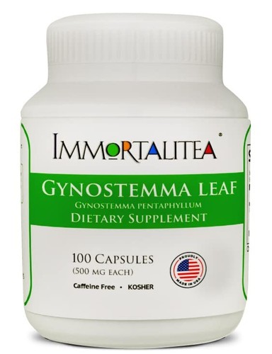 Immortalitea Gynostemma Capsules (Jiaogulan) - Whole Leaf Full Spectrum ...