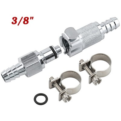 3/8" Gas Tank Fuel Line Hose Quick Release Connect Disconnect Coupling ...