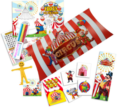 Pre Filled Circus Party Box - Carnival Big Top Magic Parties Activity ...