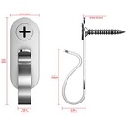 20Pk Stainless Steel String Lights Hanger Hooks Clips for Wire Fairy ...