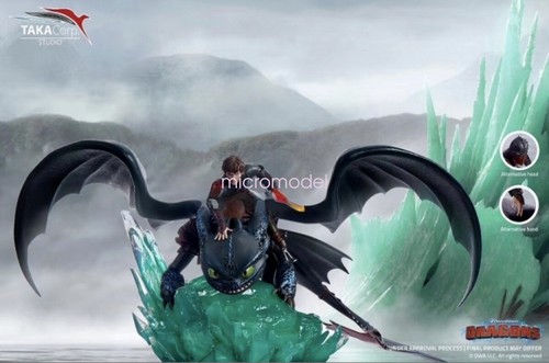 How to Train Your Dragon Toothless Statue Resin Painted Model Takacorp ...