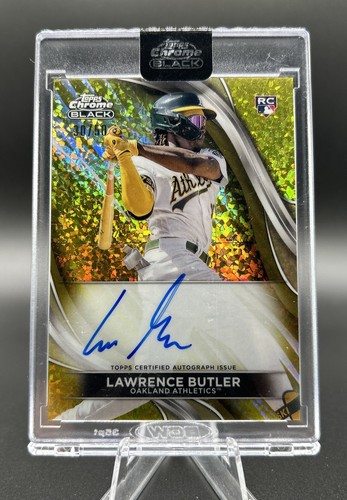 2024 Topps Chrome Black Lawrence Butler Rookie Gold Refractor Auto /50 ...