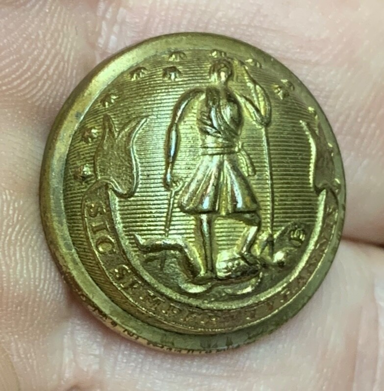 Virginia Civil War Confederate Staff Coat Button | eBay