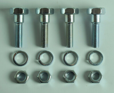 M8 x 30 Hex Shoulder Bolt + Rectangular Spring Washer + Nut. Set of 8 ...