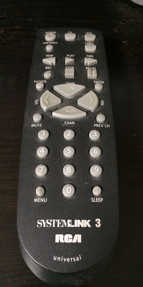 RCA SystemLink 3 Universal Remote Black | eBay